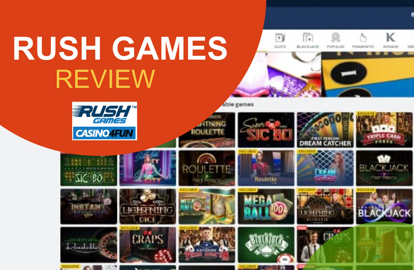Detailed review of the popular casino Rush Games